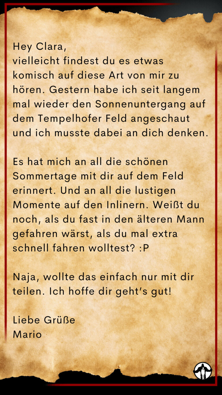 Abschiedsbrief an die Ex