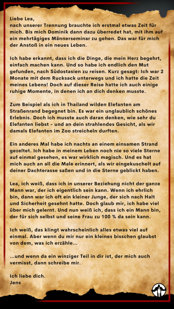 Abschiedsbrief an die Ex