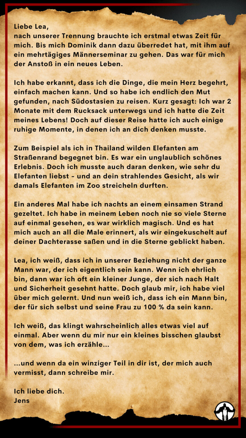 Abschiedsbrief an die Ex